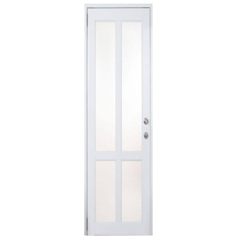 Air Master Windows and Doors 36 in. x 80 in. Caribe #1 White Painted ...