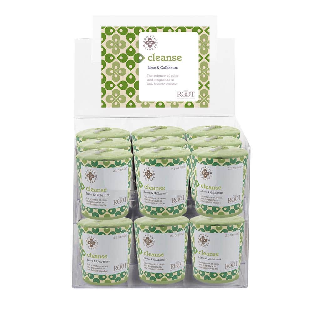 ROOT CANDLES Seeking Balance Aromatherapy Cleanse Lime And Galbanum root-candles-seeking-balance-aromatherapy-cleanse-lime-and-galbanum