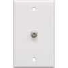 GE 1-Gang Coaxial Wall Plate (1-Pack) - White 40050 - The Home Depot