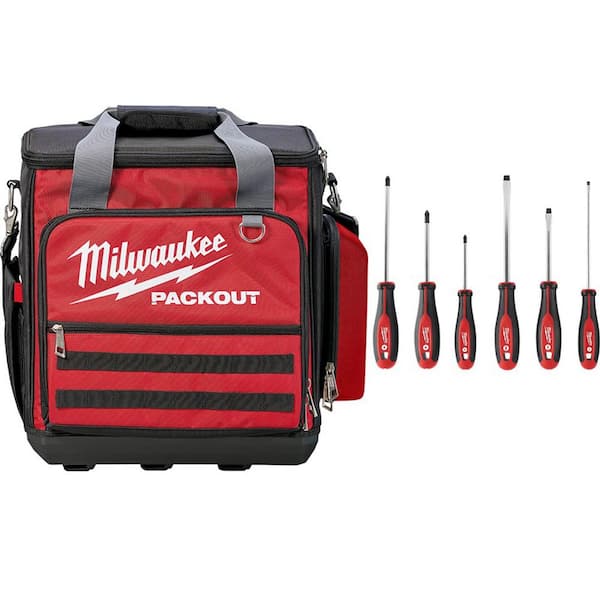 Reviews for Milwaukee 11 in. PACKOUT Tech Tool Bag with Screwdriver Set ...