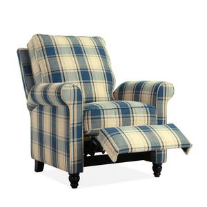 ProLounger Brown and Black Stripe Woven Fabric Push Back Recliner Chair ...