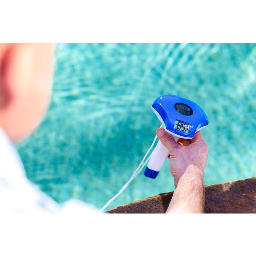 HDX Solar Digital Pool Thermometer 410-503-0111 - The Home Depot