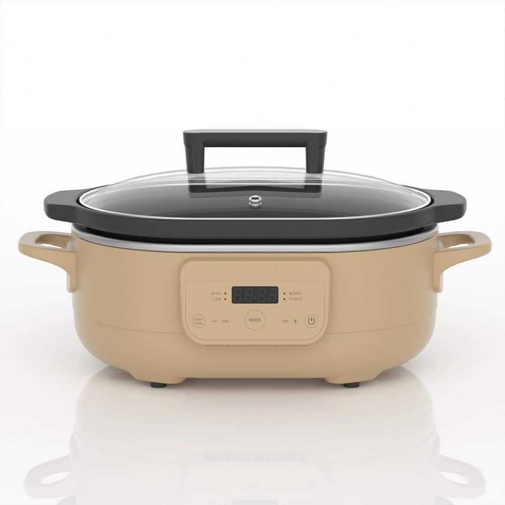 Zing 6Qt. Brown Sugar Color Programmable Slow Cooker with 4 Setting for ...