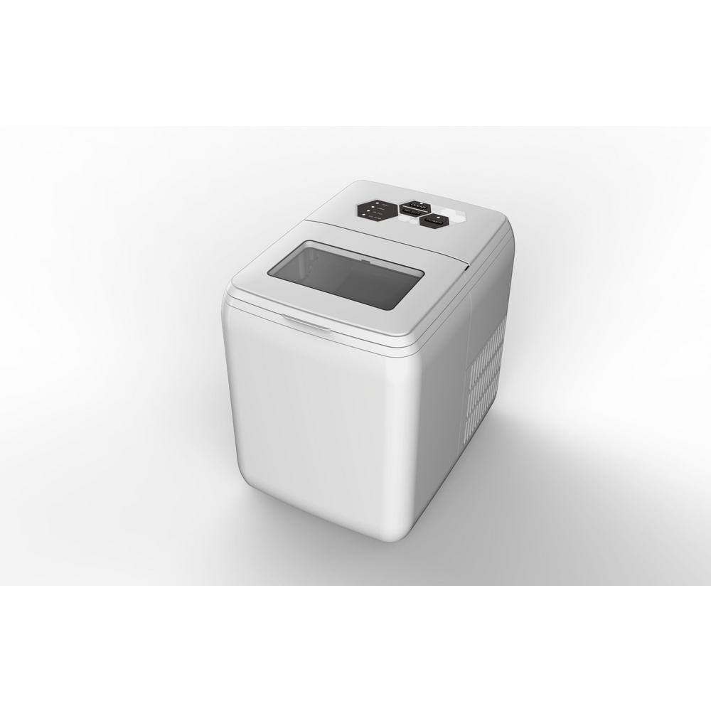 Aoibox 14 in. W 44 lb. Portable Ice Maker Home Use Outdoor Use Ice ...