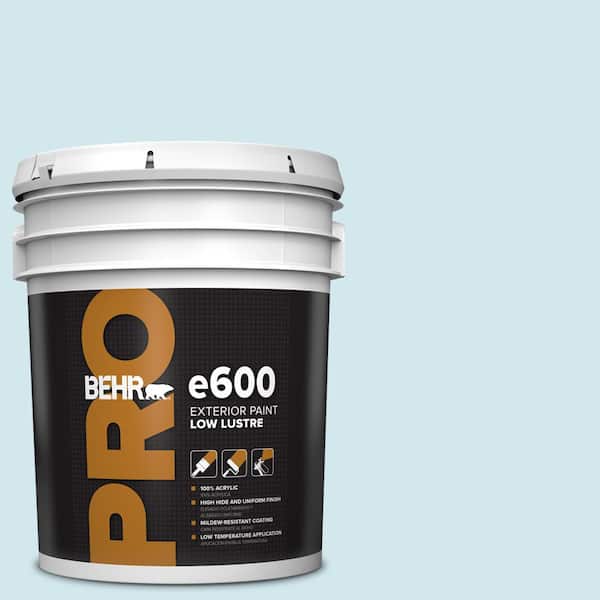 BEHR PRO 5 gal. #520E-1 Coastal Mist Low Luster Exterior Paint PR62005 ...