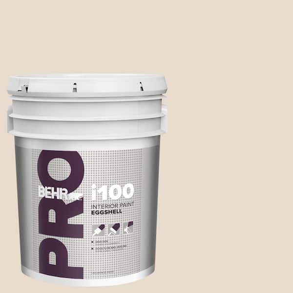 BEHR PRO 5 gal. #N240-1 Cascade Beige Eggshell Interior Paint PR13005 ...
