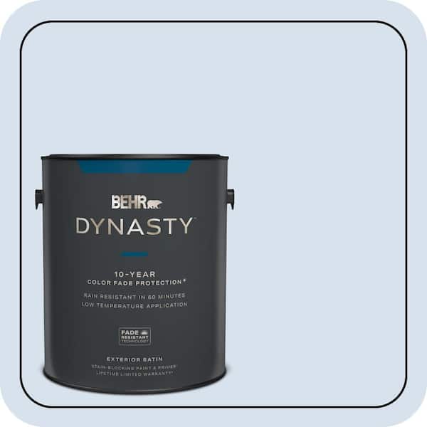 BEHR DYNASTY 1 gal. #580A-2 Icy Bay Satin Enamel Exterior Stain ...