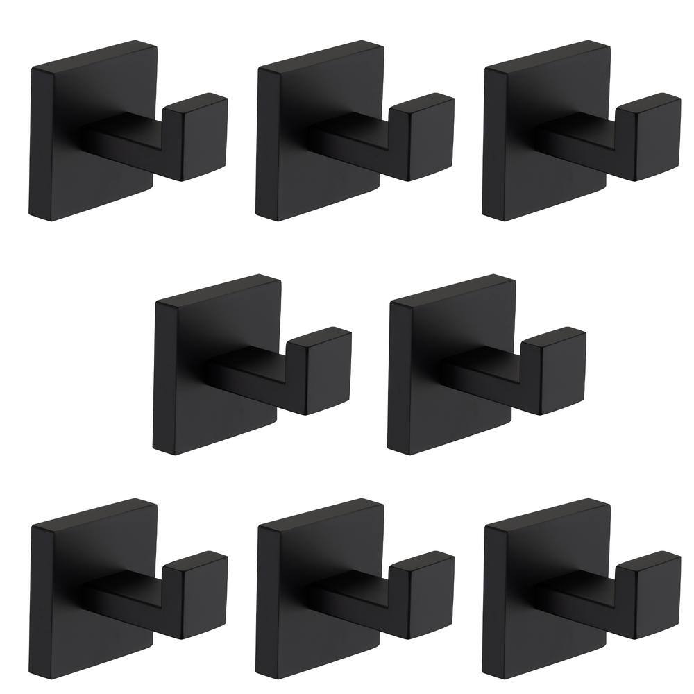8-Pack Stainless Steel Wall Mounted Towel Hooks Coat Hooks in Matte ...