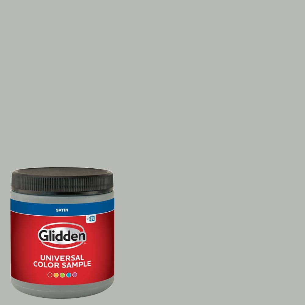 Glidden 8 oz. PPG1009-4 Gray Stone Satin Interior Paint Sample PPG1009 ...