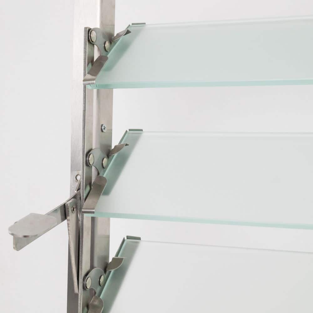 MSI Jalousie Natural Window Projection 3 Blade Brackets 11.5 in. x 4 in ...