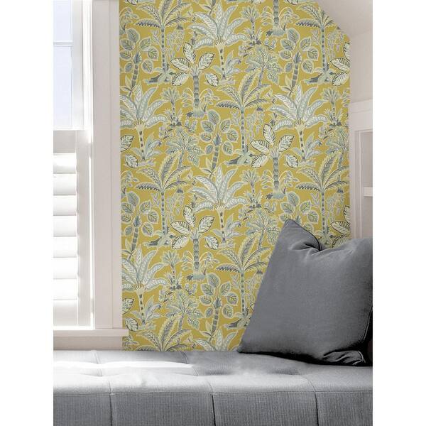 NuWallpaper Yellow Kapok Vinyl Peel and Stick Wallpaper NUS4005 - The ...