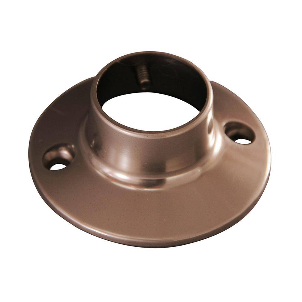Barclay Products 2-2/4 in. Heavy Round Shower Rod Flanges in Brushed ...