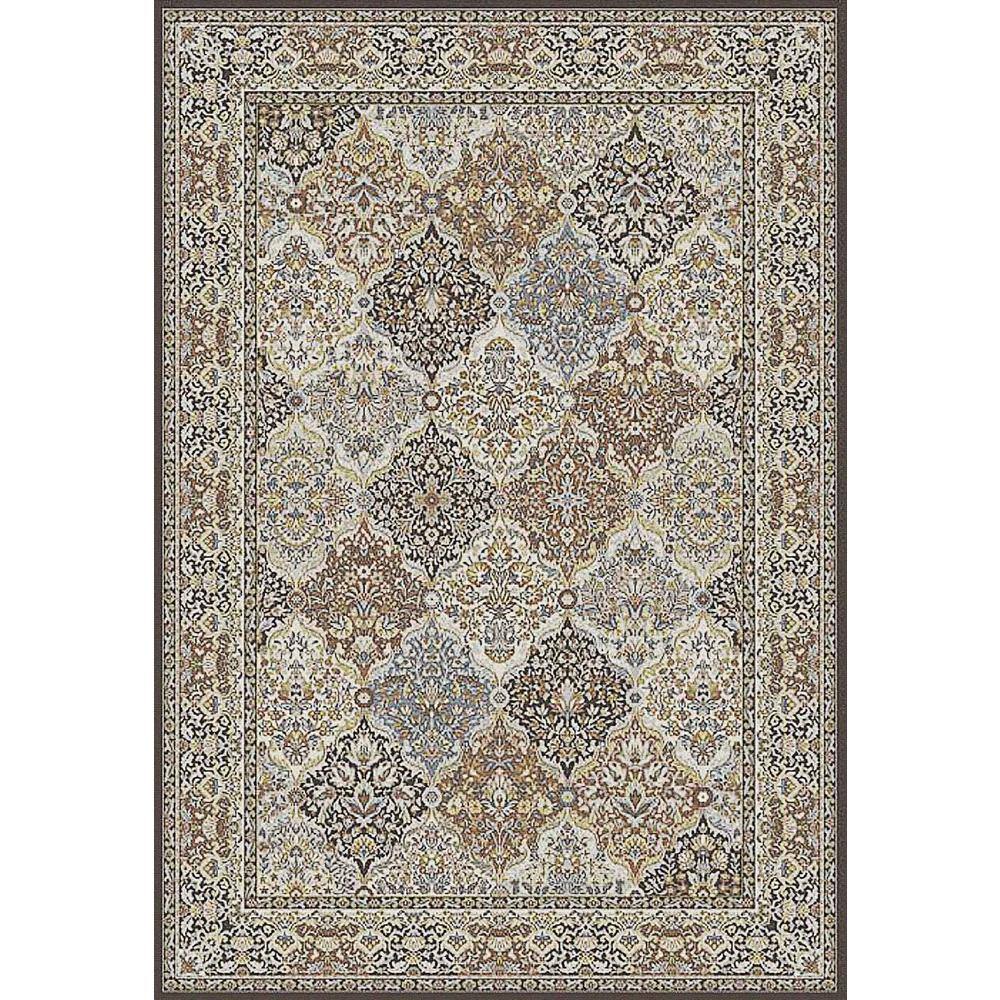 Dynamic Rugs Ancient Garden 6 ft. 7 in. X 9 ft. 6 in. Brown/Blue ...