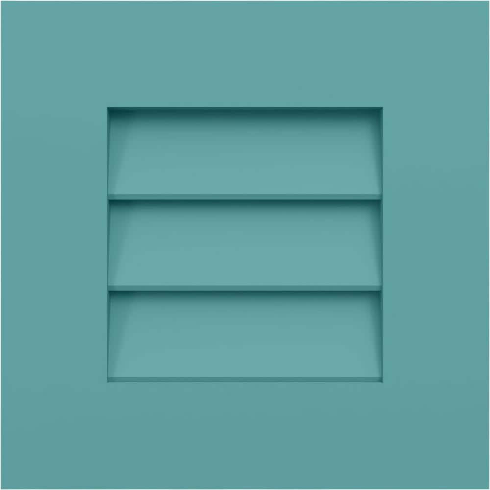 Ekena Millwork 12 in. W x 12 in. H True Fit PVC Louver Shutters Sample ...