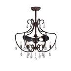 Warehouse of Tiffany Violette 52 in. 3-Light Indoor Antique Copper ...