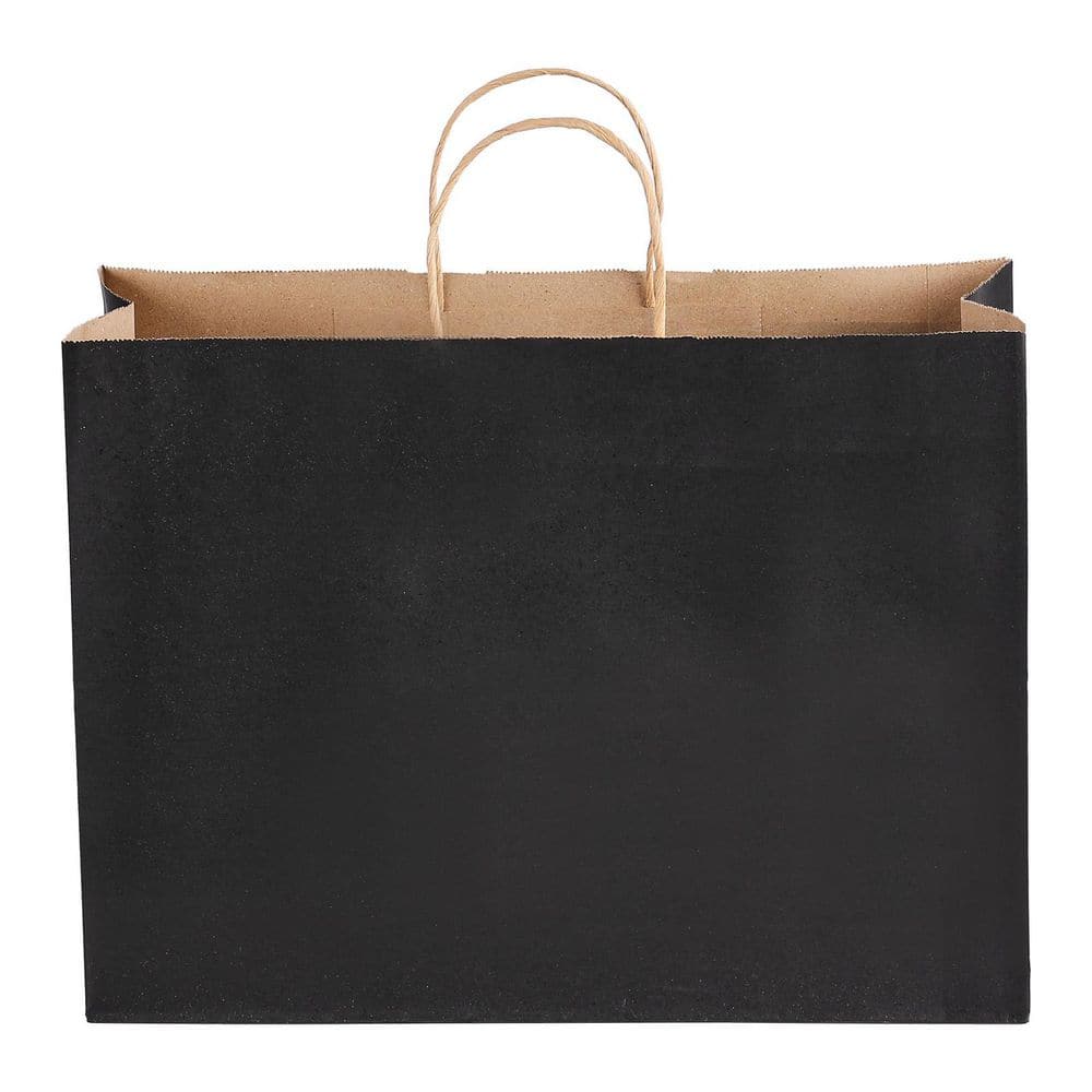SVOPES Large Kraft Paper Bags w/ Handles, 100 Pieces, 16 x 6 x 12in ...