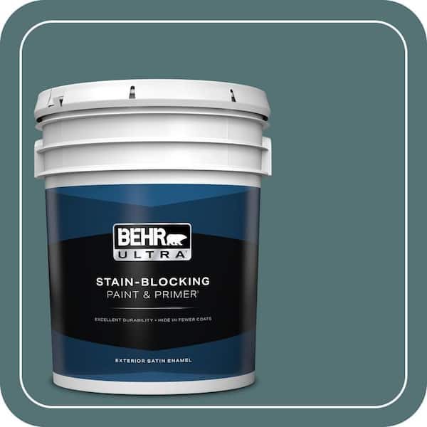 BEHR ULTRA 5 gal. #PPU13-02 Juniper Berries Satin Enamel Exterior Paint ...