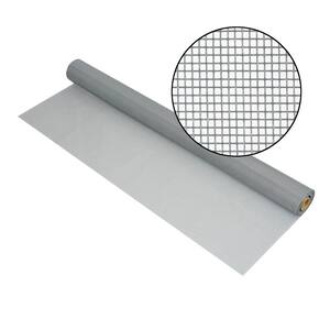 Phifer 72 in. x 50 ft. Charcoal Fiberglass Screen 18x14 Mesh 3029452 ...