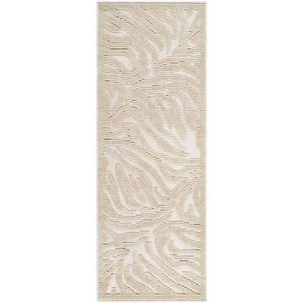 Livabliss Lyna Light Brown Modern 3 ft. x 7 ft. Indoor Area Rug LYA2331 ...