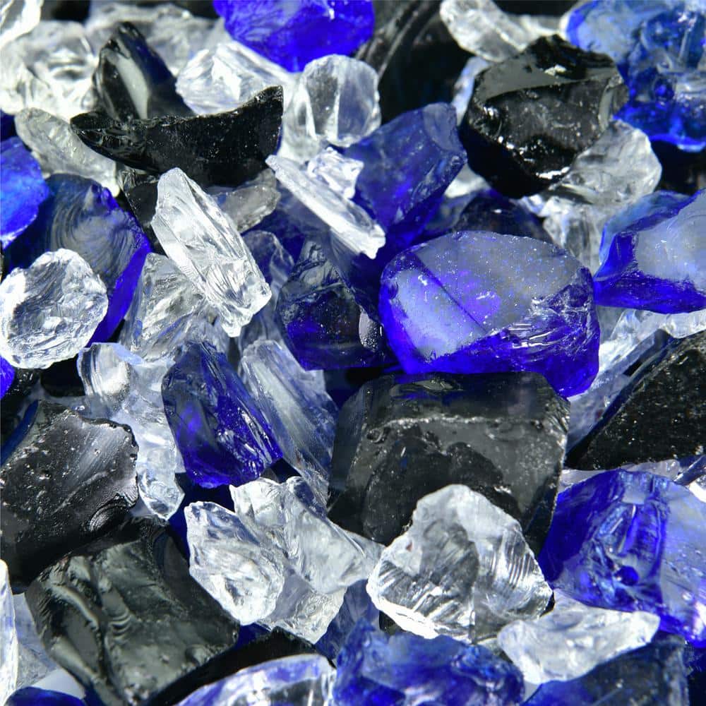 Fire Pit Essentials 10 lbs. of Night Sky 3/8 in. to 3/4 in. Crushed ...