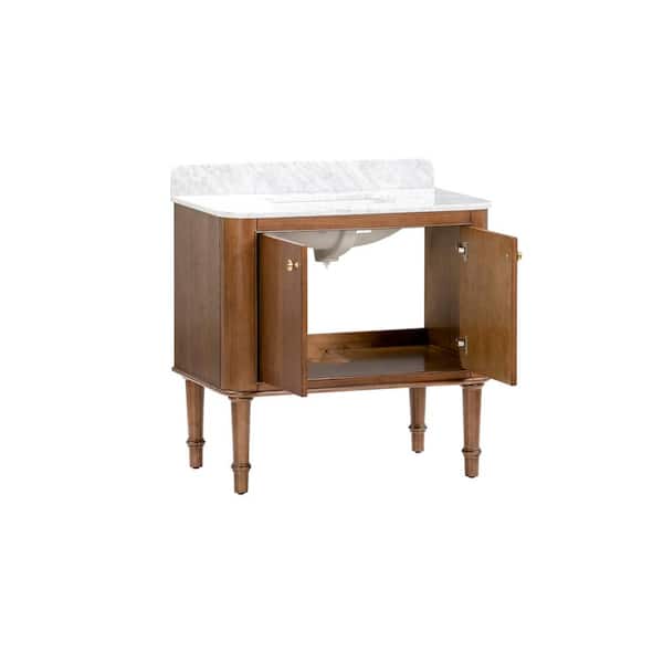 Home Decorators Collection Collette 36 in. Single Sink Cinnamon Oak ...