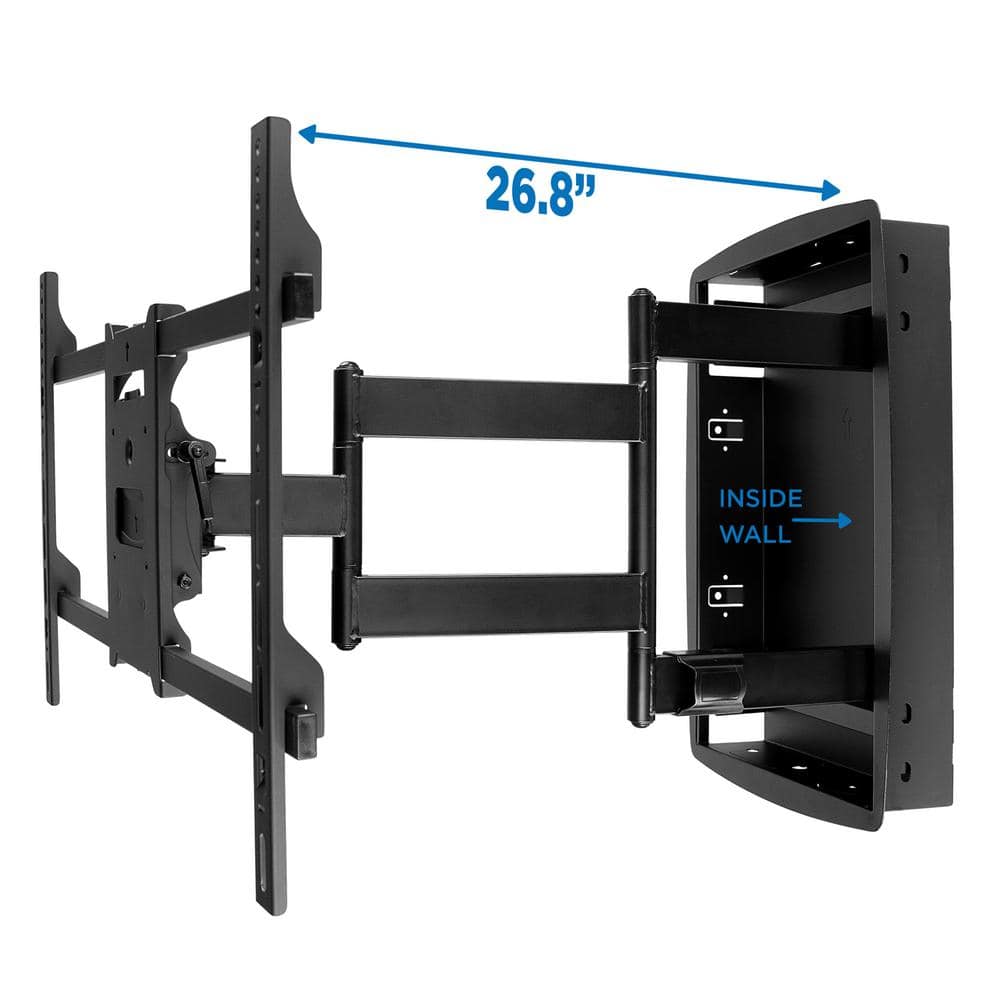 mount-it! Recessed Long Extension Full Motion Wall Mount for 32 in ...