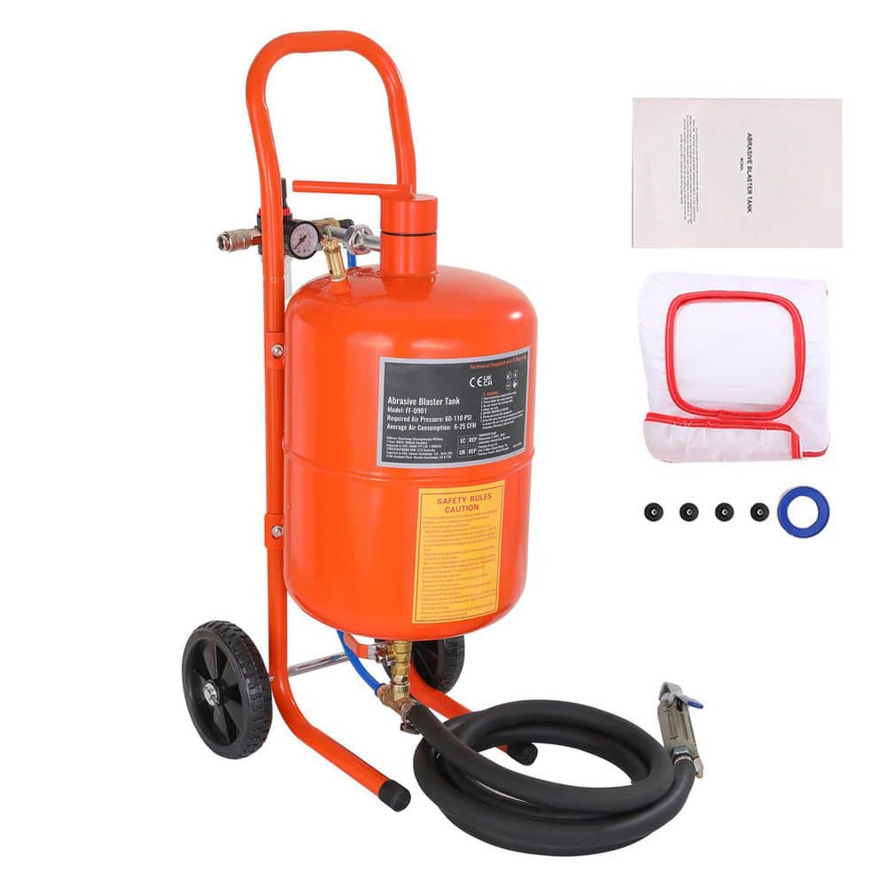 SKYSHALO 60-110 PSI High Pressure Sandblaster, 5 Gal. Air Tool Sand ...