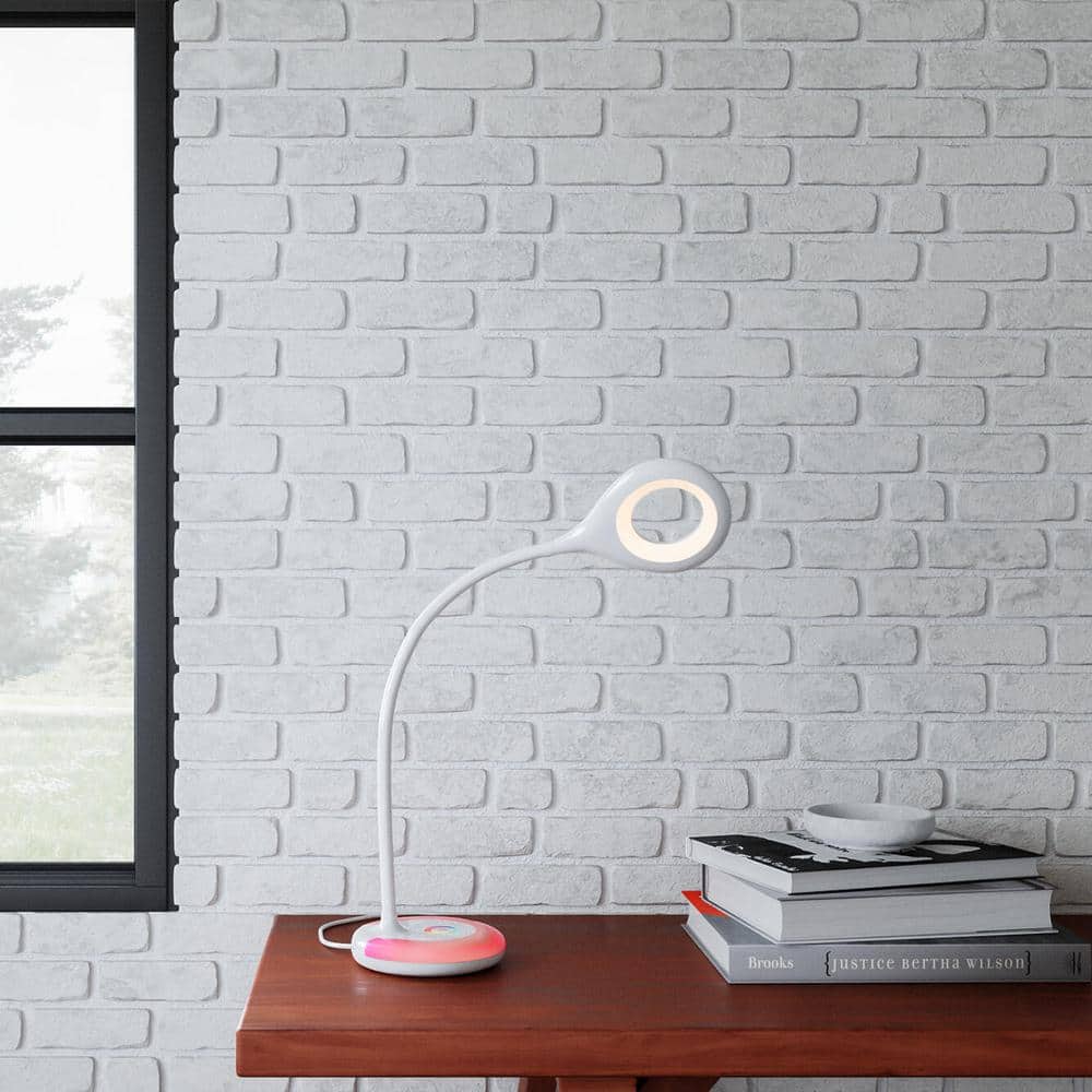 19 in. White LED Task Lamp with Color Changing 782247947644 | eBay