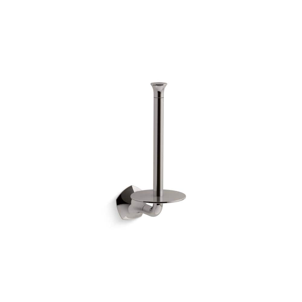 KOHLER Occasion Vertical Toilet Paper Holder in Vibrant Titanium 27064 ...