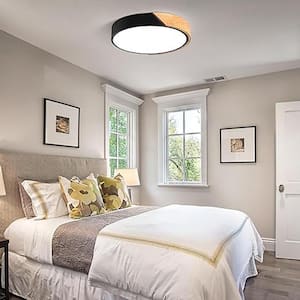 12 in. White Minimalist Integrated LED Ceiling Light Flush Mount ...