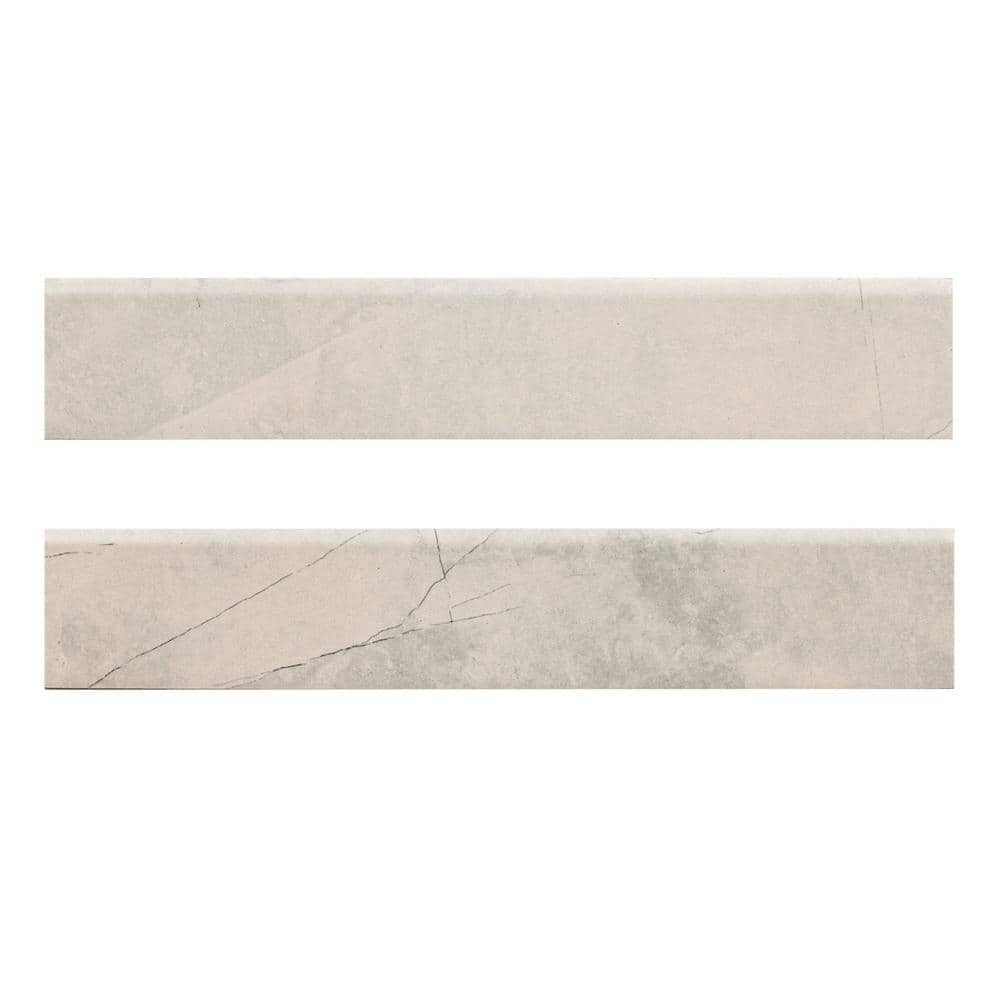 MSI Madison Luna Bullnose 3 in. x 18 in. Matte Porcelain Wall Tile (10 ...