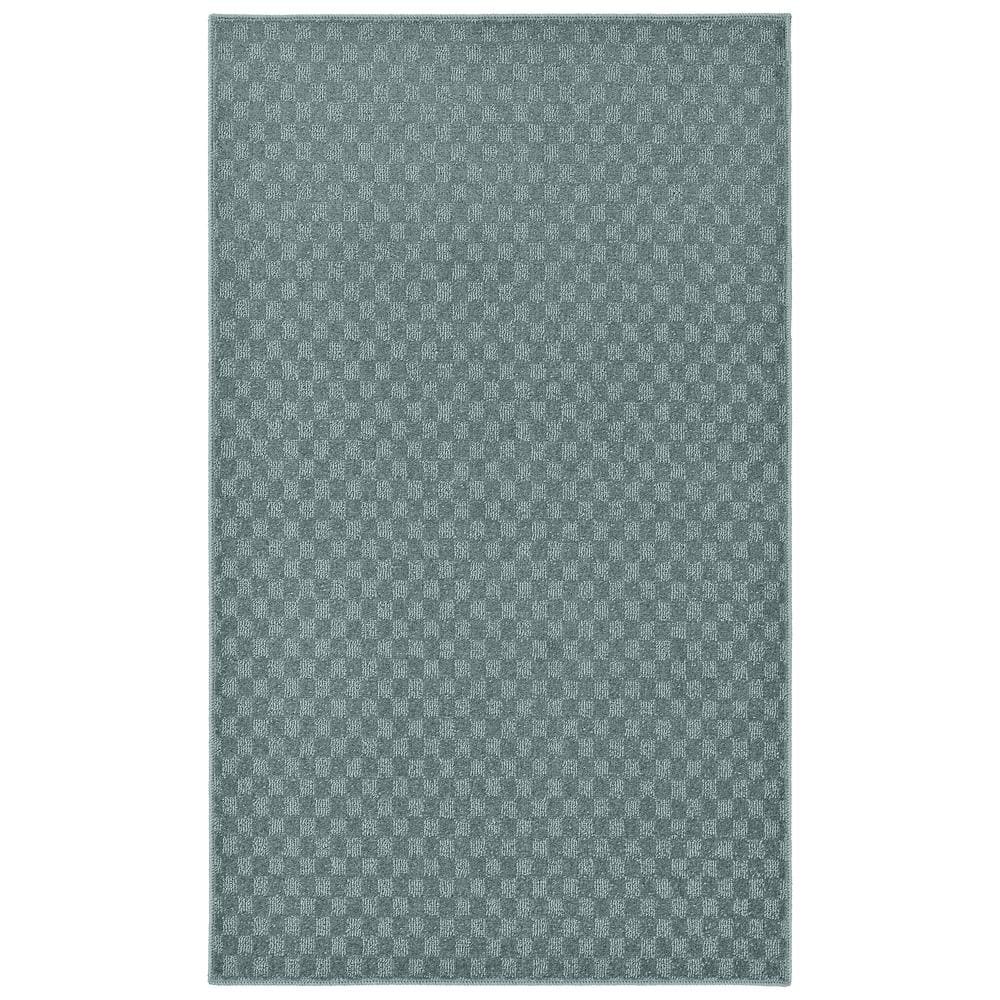 Garland Rug Medallion Sea Foam 3 ft. x 5 ft. Geometric Area Rug ...
