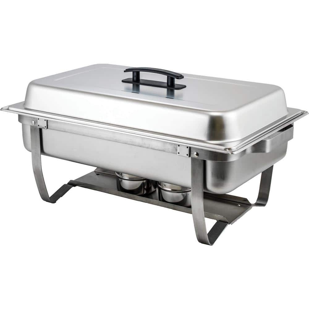 Winco 8 qt. Full-size Stainless Steel Folding Stand Chafer C-4080 - The ...