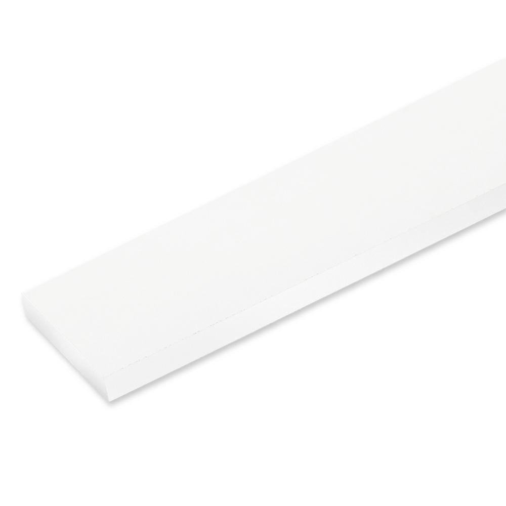 Veranda 3/4 in. x 4-1/2 in. x 18 ft. White PVC Trim Board #06H190XWS54 ...