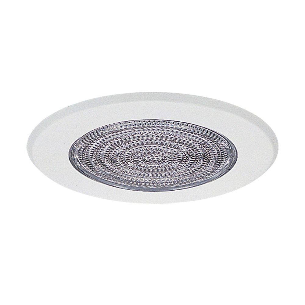 NICOR 5 in. White Recessed Fresnel Shower Trim 15502 - The Home Depot