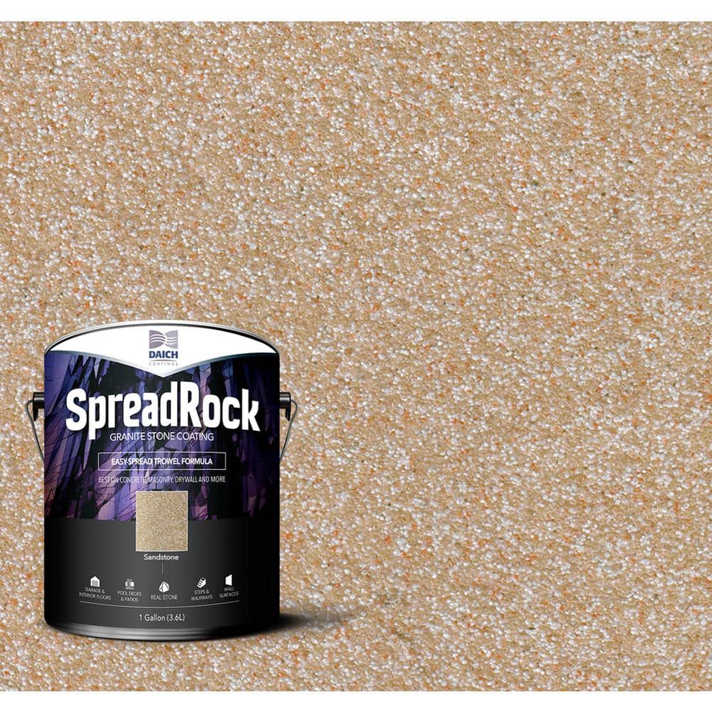 SpreadRock Granite Stone Coating 1 gal. Sandstone Satin Interior ...