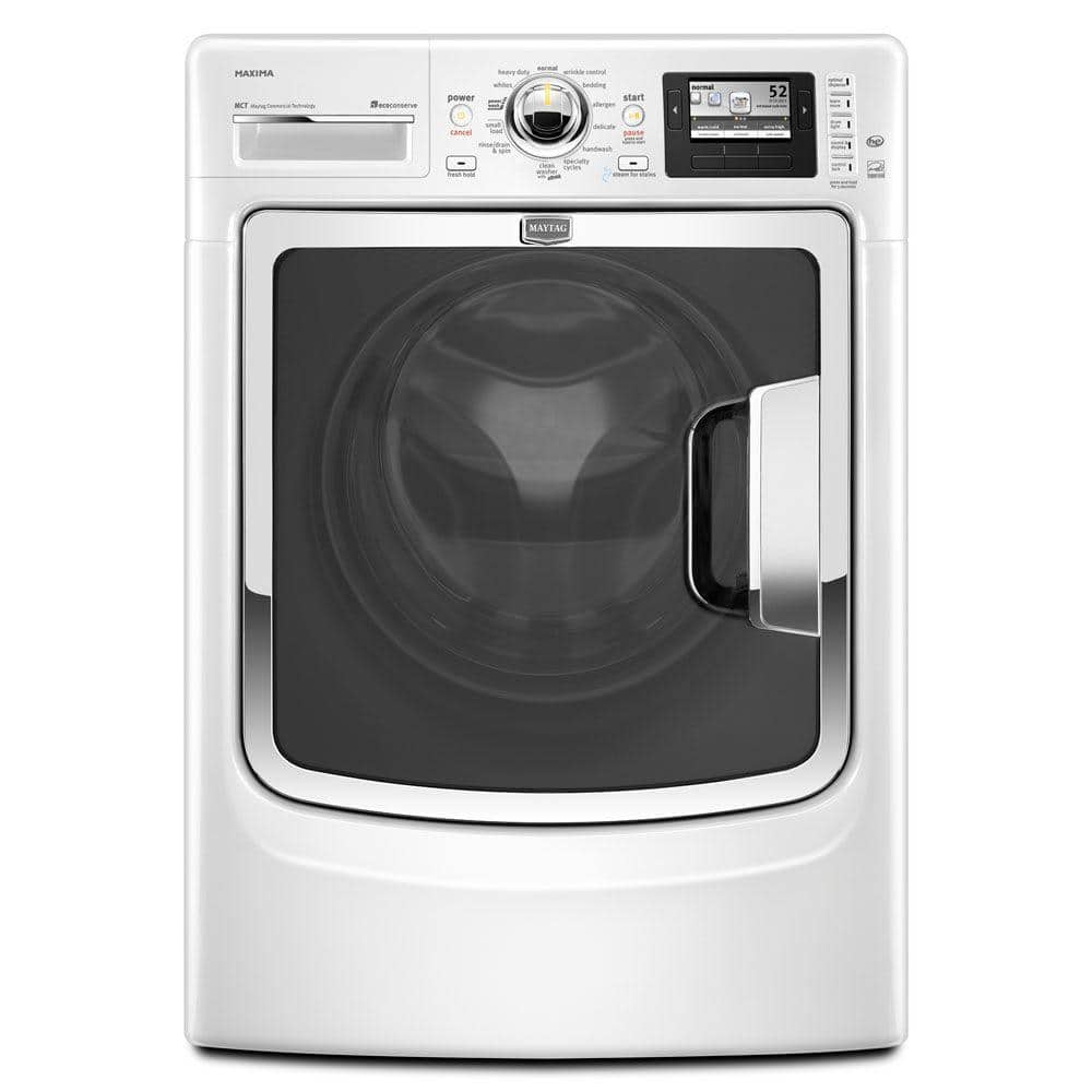 Maytag Maxima 4.3 cu. ft. High-Efficiency Front Load Washer with Steam ...