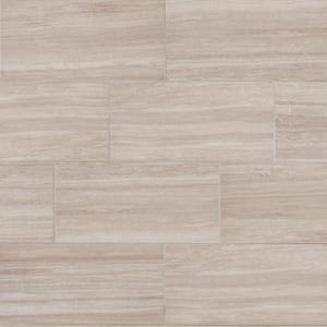 Daltile Rivermont Sand Matte 12 in. x 24 in. Glazed Ceramic Floor and ...