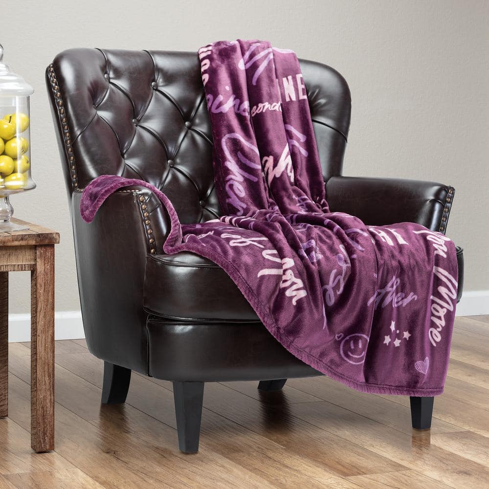 CHANASYA Love You Rose Gift Polyester Throw Blanket, 50 x 65 in. CAN-CT ...