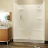 Aquatic A2 5 in. x 27 in. x 74 in. 2-piece Direct-to-Stud Alcove Shower ...