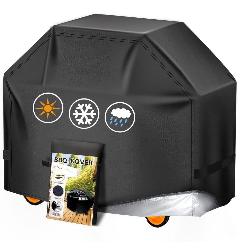 Primehome 58 in. Universal Waterproof Grill Cover-UV Resistant and Tear ...