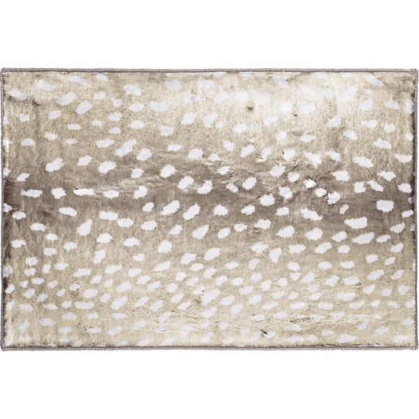 HomeRoots 2 X 3 Beige Animal Print Runner Rug 2000491697 - The Home Depot