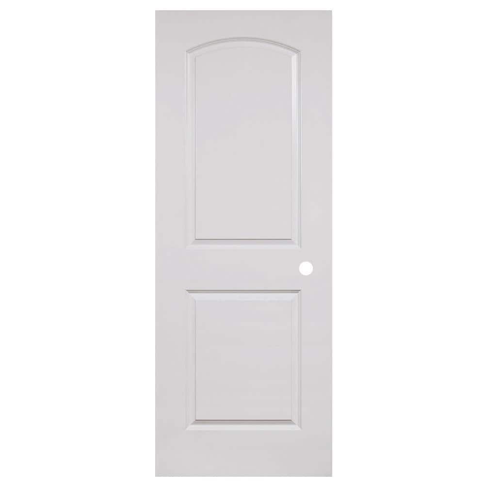 Reviews for Steves & Sons 24 in. x 80 in. 2-Panel Round Top Smooth ...