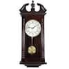 Bedford Clock Collection Cherry Oak Pendulum Wall Clock 98597058M - The ...