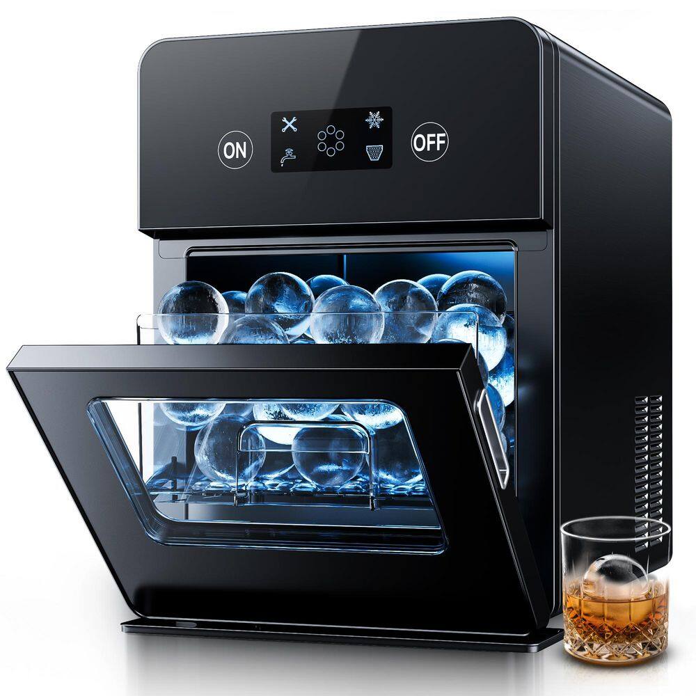 EUHOMY 12.6 in. 22 lbs. /24H Portable Whiskey Ball Shaped Cocktail ...