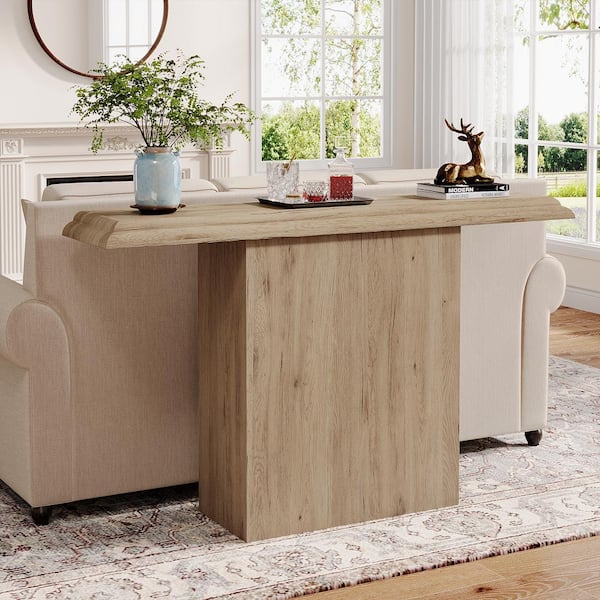 Large oak console table store