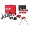 Milwaukee M18 Fuel One-Key Cordless Brushless Pipe Threader Kit with ...