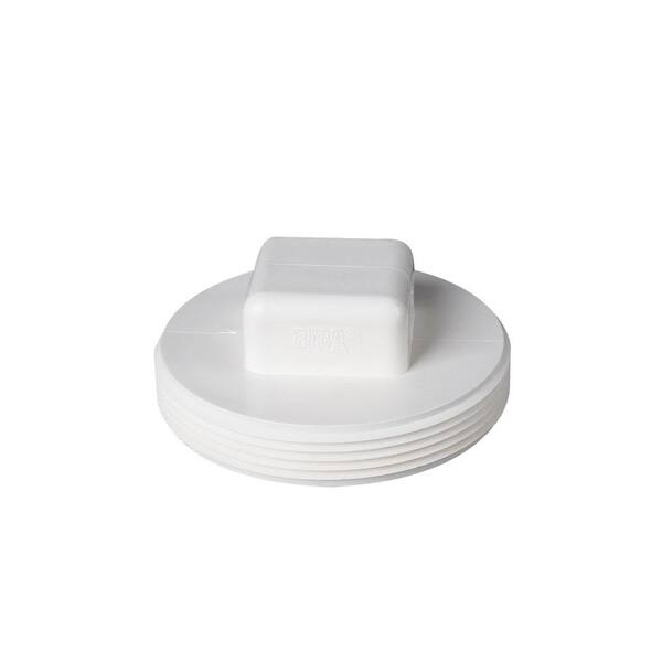 Homewerks Worldwide 4 in. PVC DWV MPT Cleanout Plug Fitting 189308 ...
