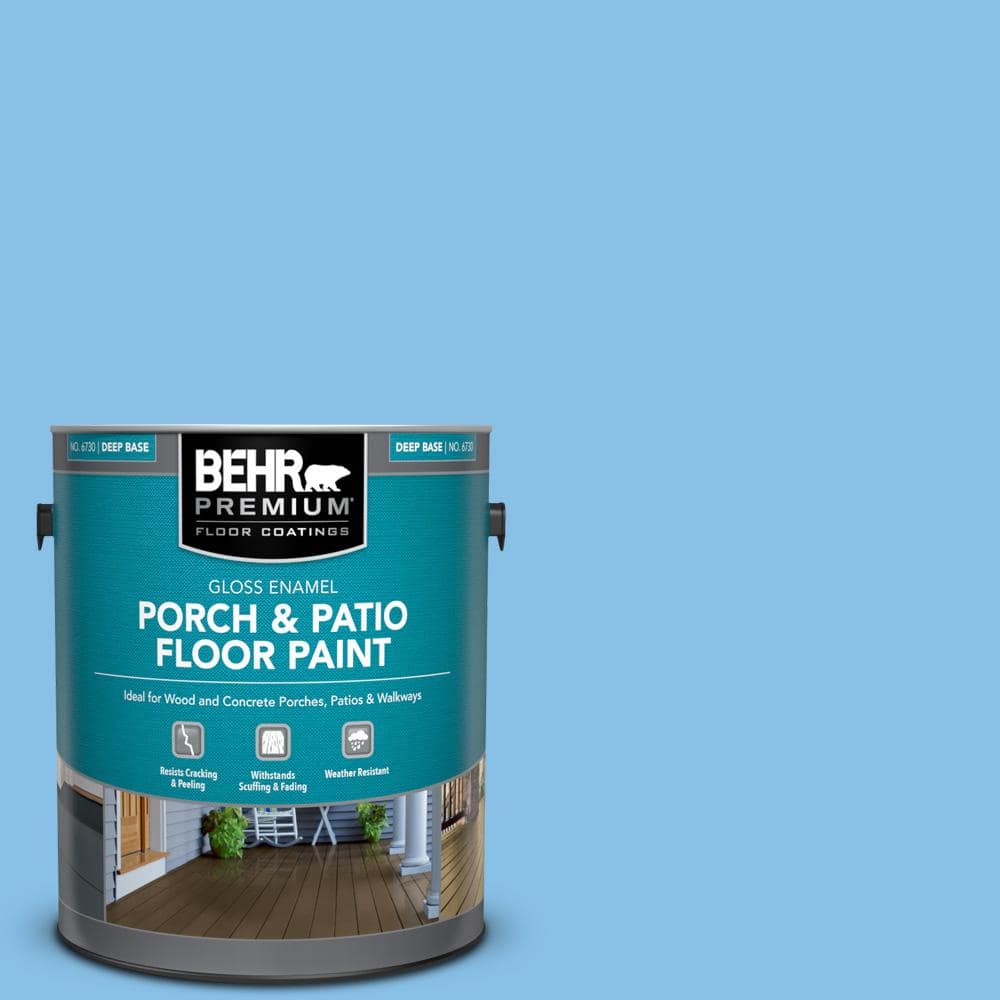 BEHR PREMIUM 1 gal. #P510-3 Rhodes Gloss Enamel Interior/Exterior Porch ...