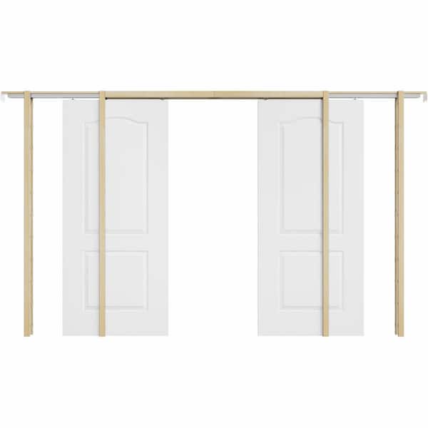 Reviews for EH PUERTA 64 in. x 80 in. White Primed Arch 2-Panel Molded ...